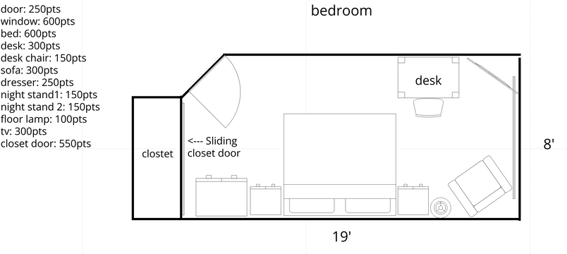 My bedroom_brianna | Visual Paradigm 社区