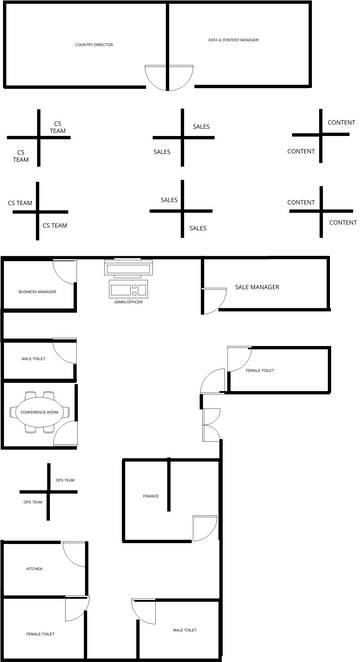 Office Layout Seating Plan | Diagramas / Desenhos contribuídos pelos ...